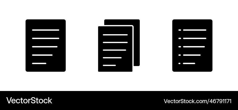 Sheet fill icon symbol black glyph icon Royalty Free Vector