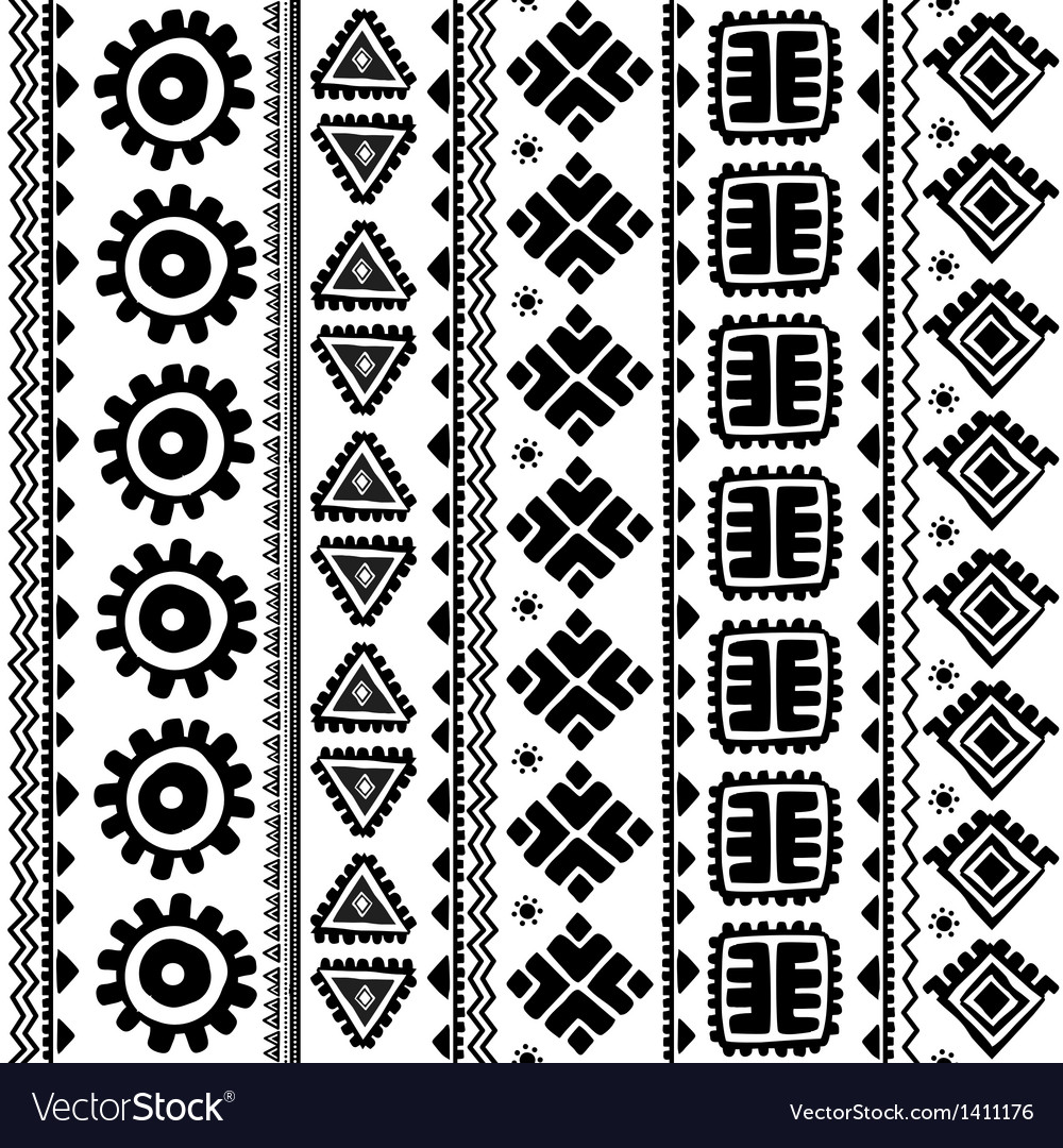 Abstract tribal pattern Royalty Free Vector Image