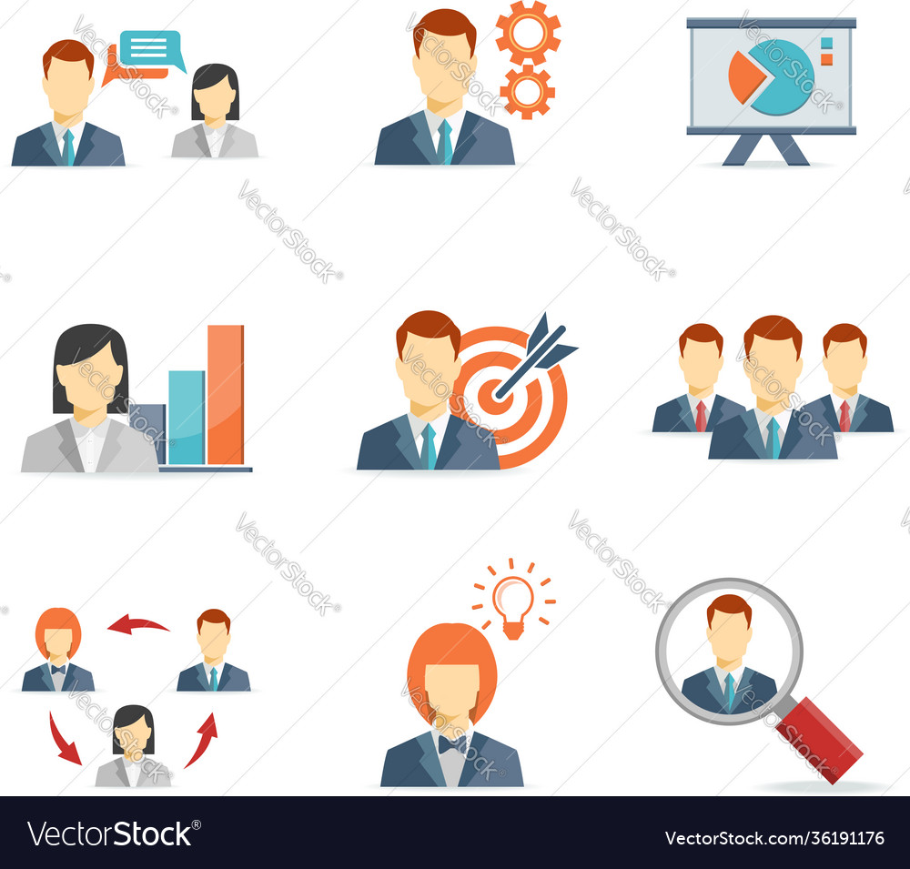 Business people for web and mobile app Royalty Free Vector