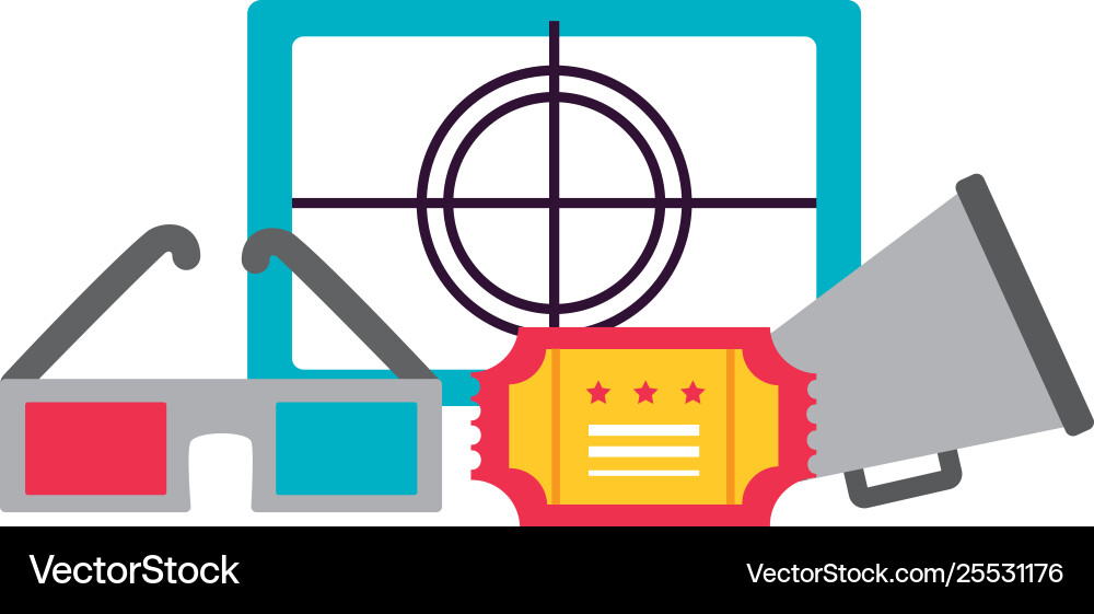 Cinema movie design Royalty Free Vector Image - VectorStock