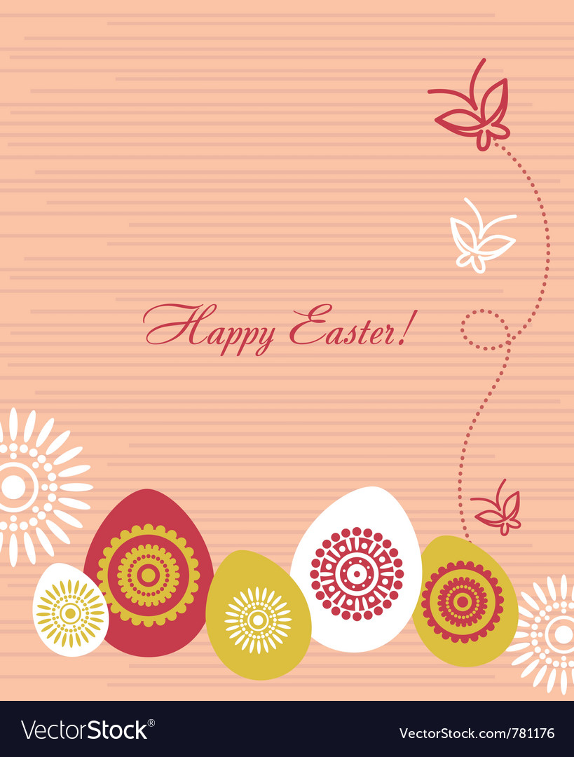 Easter background Royalty Free Vector Image - VectorStock