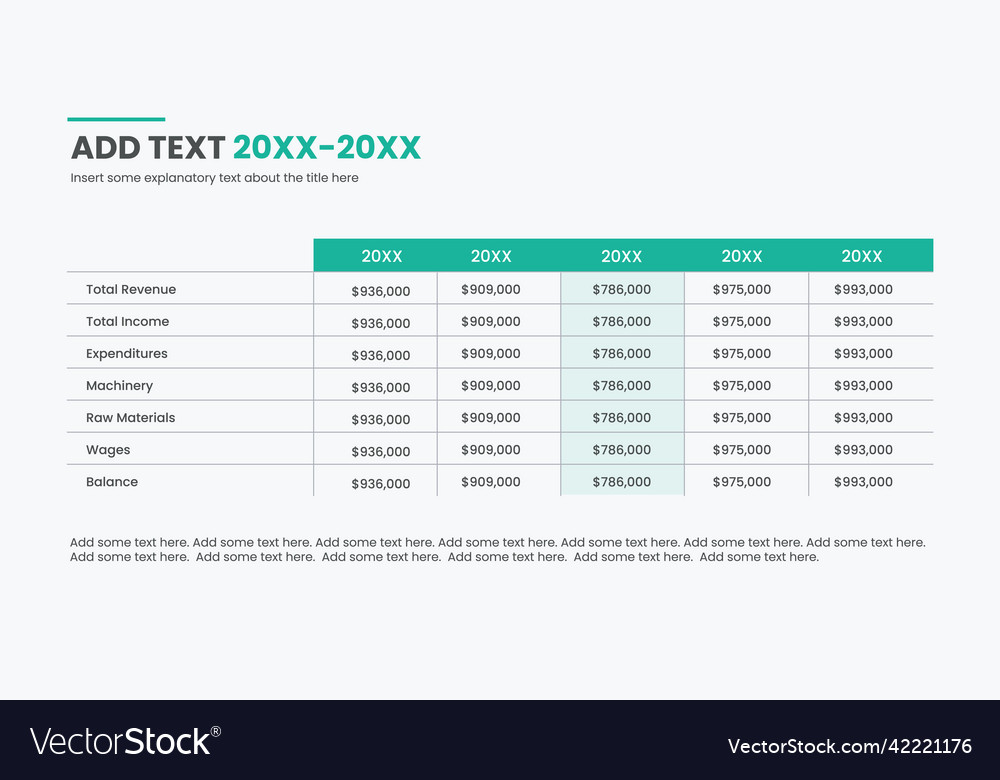 Modern looking pricing table Royalty Free Vector Image