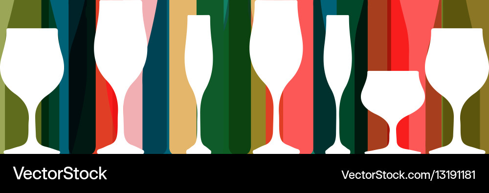 Background with bottles of alcohol Royalty Free Vector Image