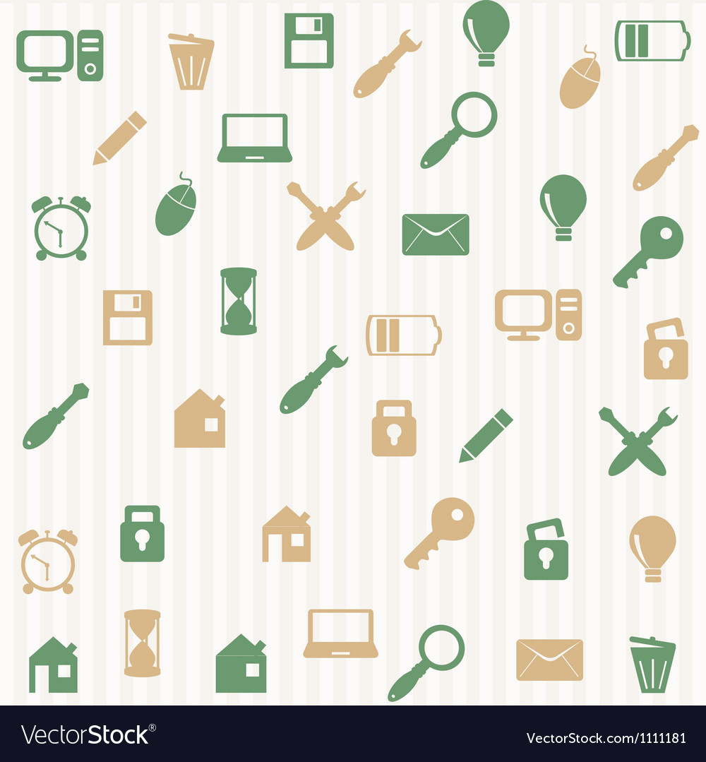 Computer seamless pattern Royalty Free Vector Image