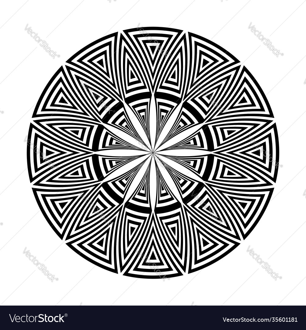 Decorative circle pattern Royalty Free Vector Image