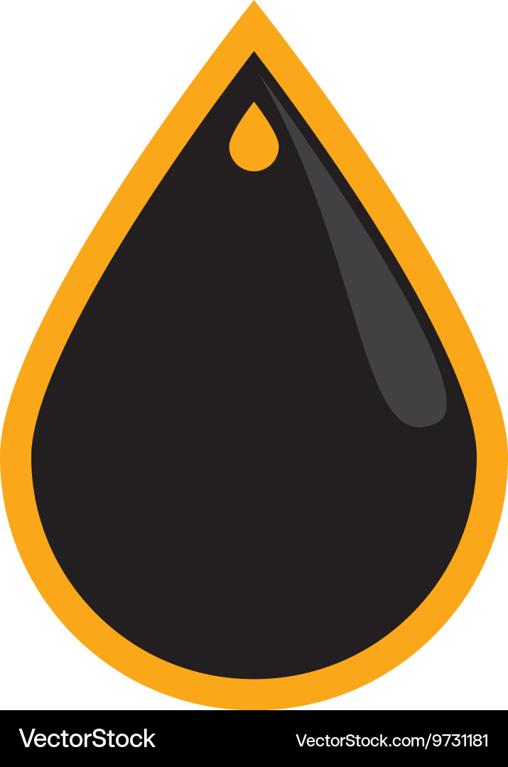 Drop icon oil industry concept graphic Royalty Free Vector