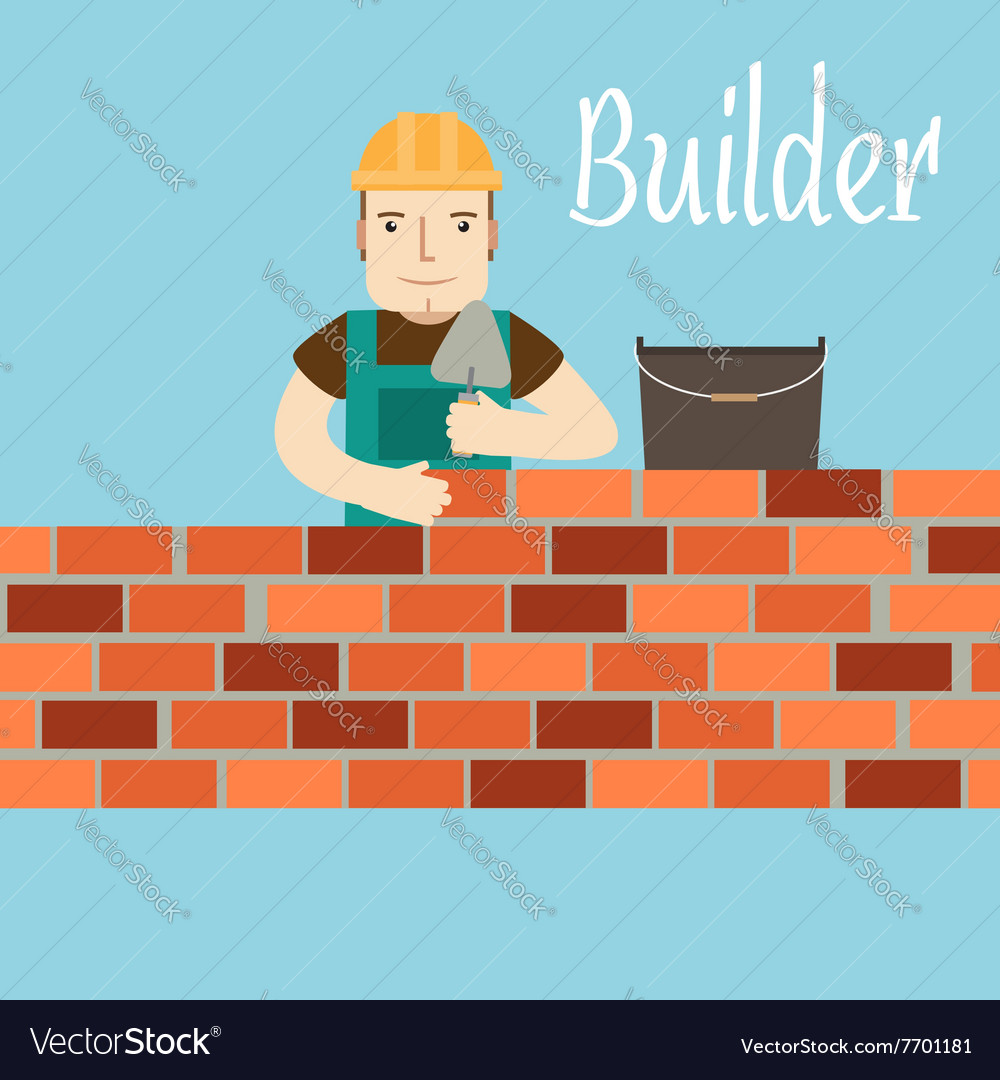 Mason worker Royalty Free Vector Image - VectorStock