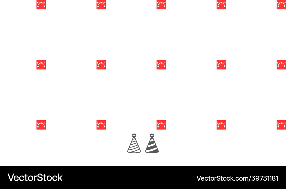 Party hat line and glyph icon Royalty Free Vector Image