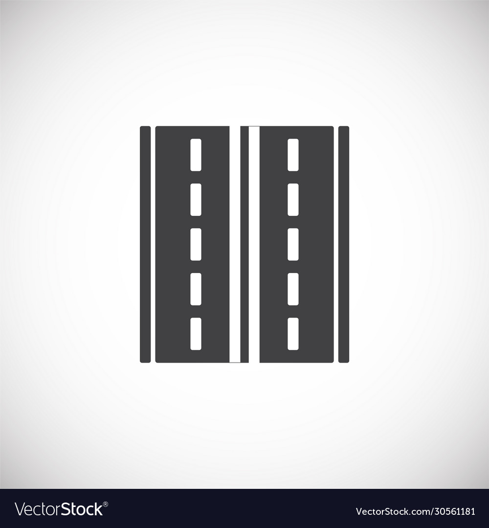 Road related icon on background for graphic Vector Image