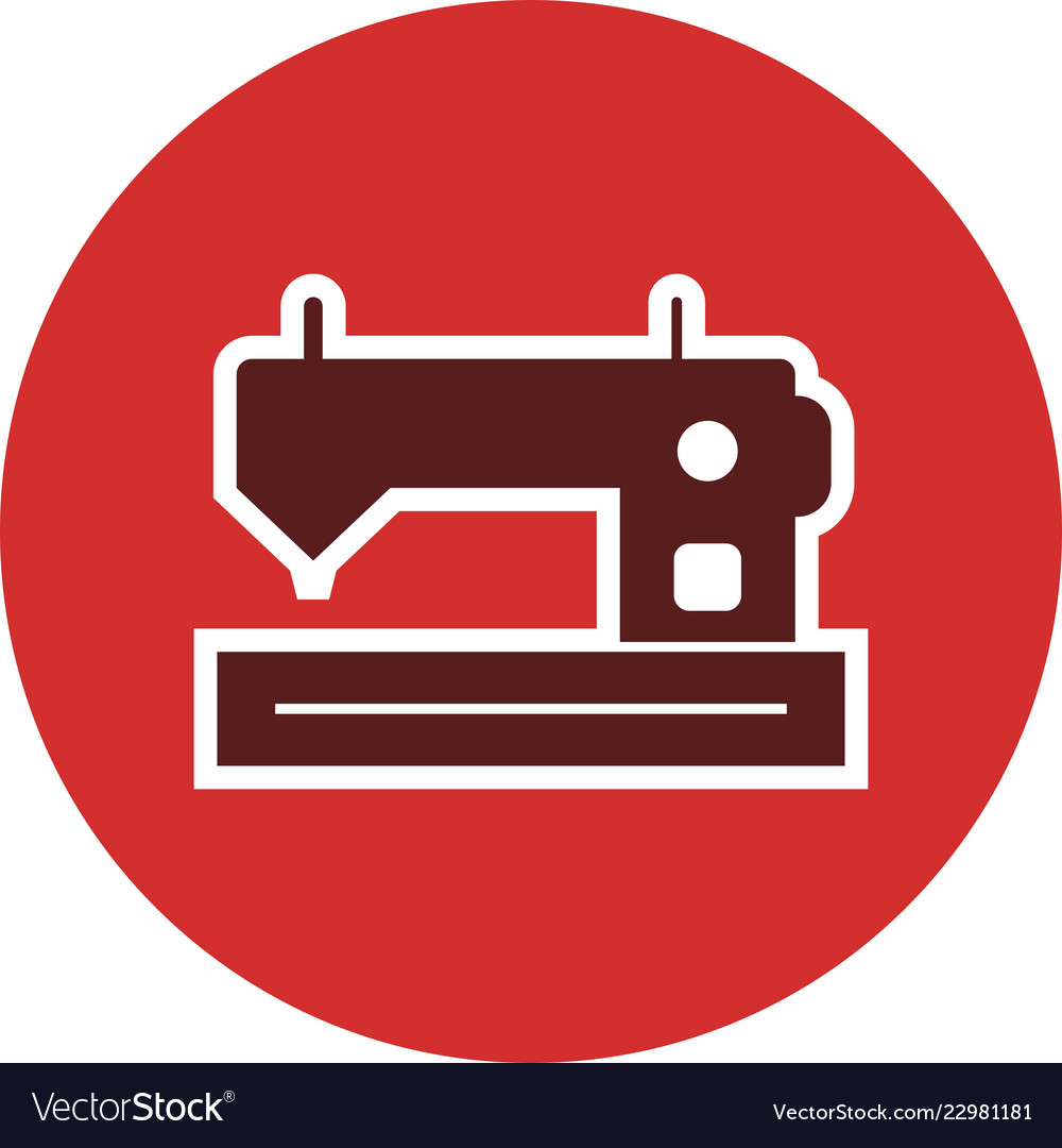 Sewing Machine Icon Royalty Free Vector Image Vectorstock