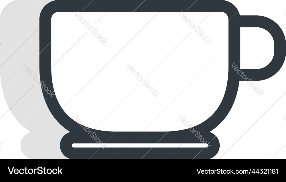 Small cup on a white background Royalty Free Vector Image