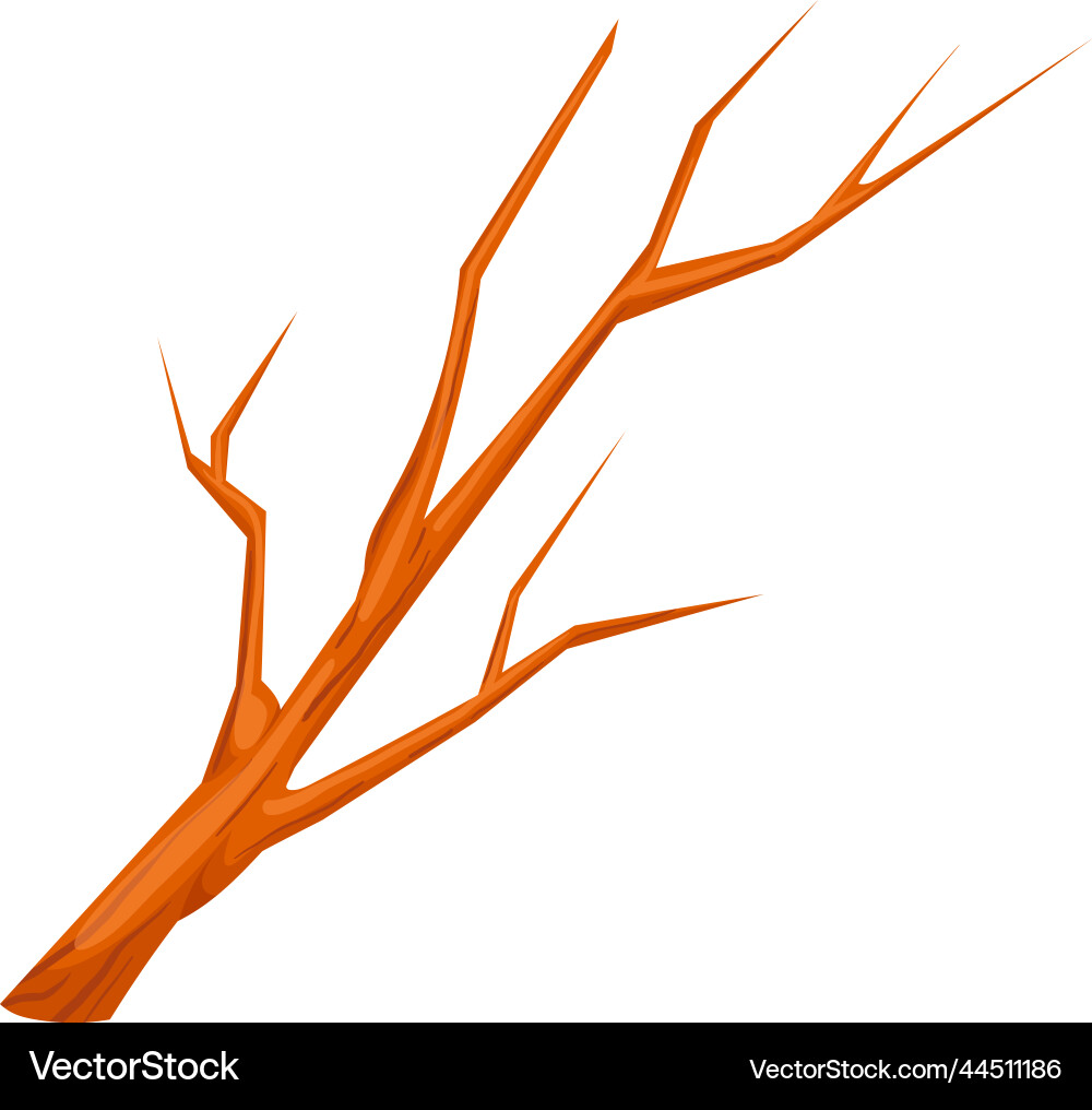 Branch wood cartoon Royalty Free Vector Image - VectorStock
