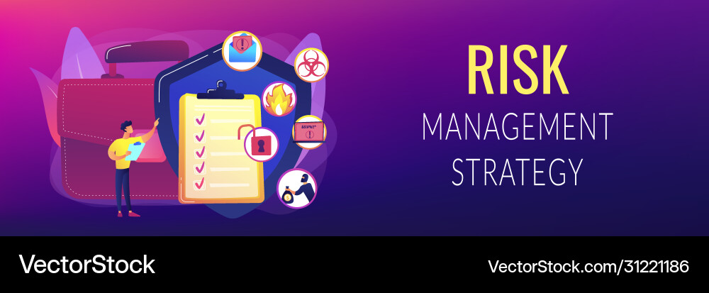 Business continuity and disaster recovery concept Vector Image