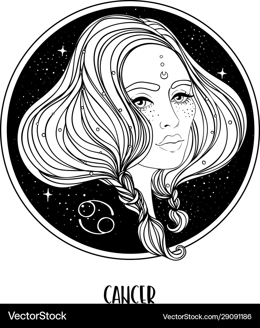 Cancer astrological sign Royalty Free Vector Image