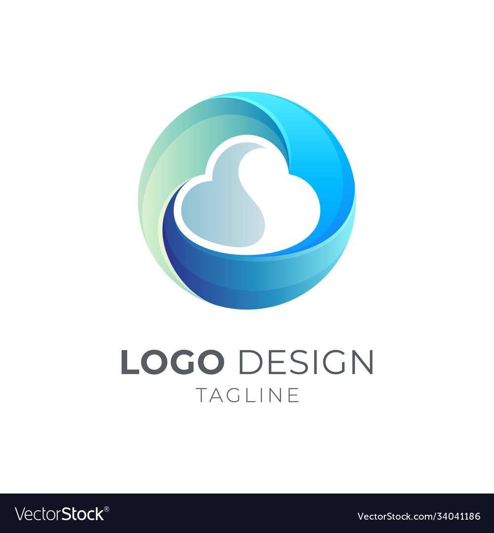 Cloud logo Royalty Free Vector Image - VectorStock
