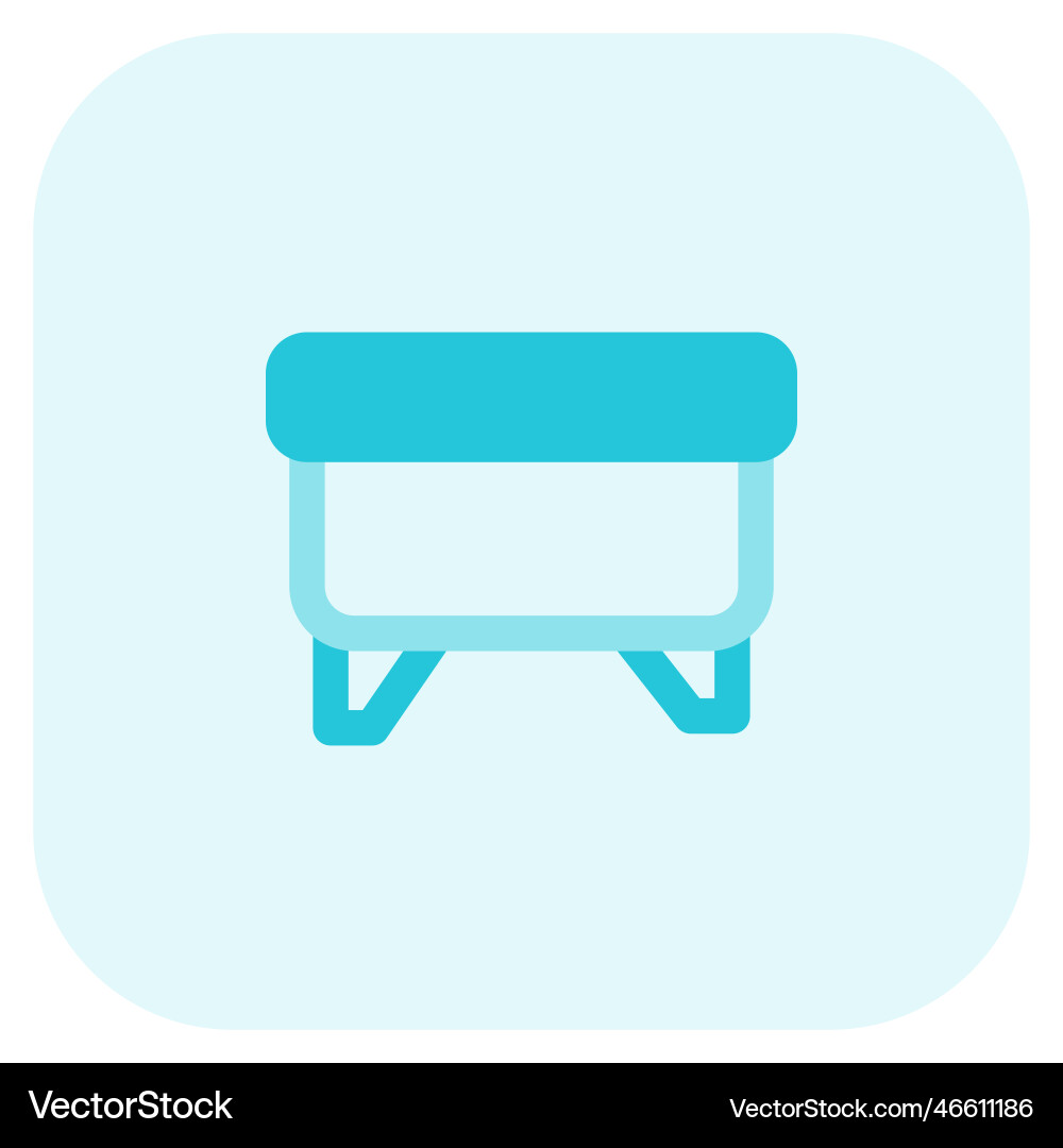 Comfortable cushioned footrest for support Vector Image
