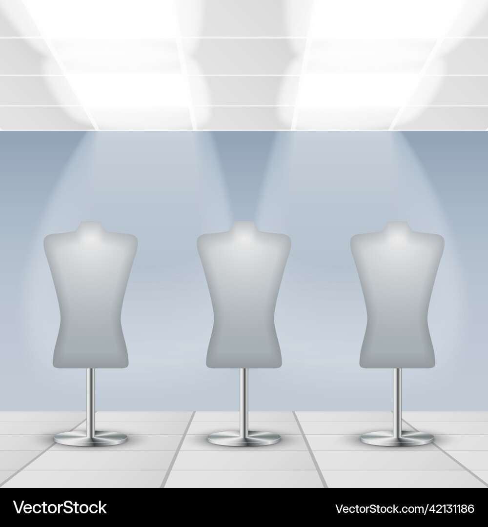 Department store interior detail Royalty Free Vector Image