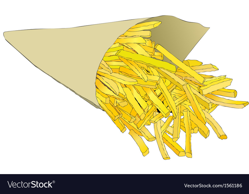 Fries Royalty Free Vector Image - VectorStock