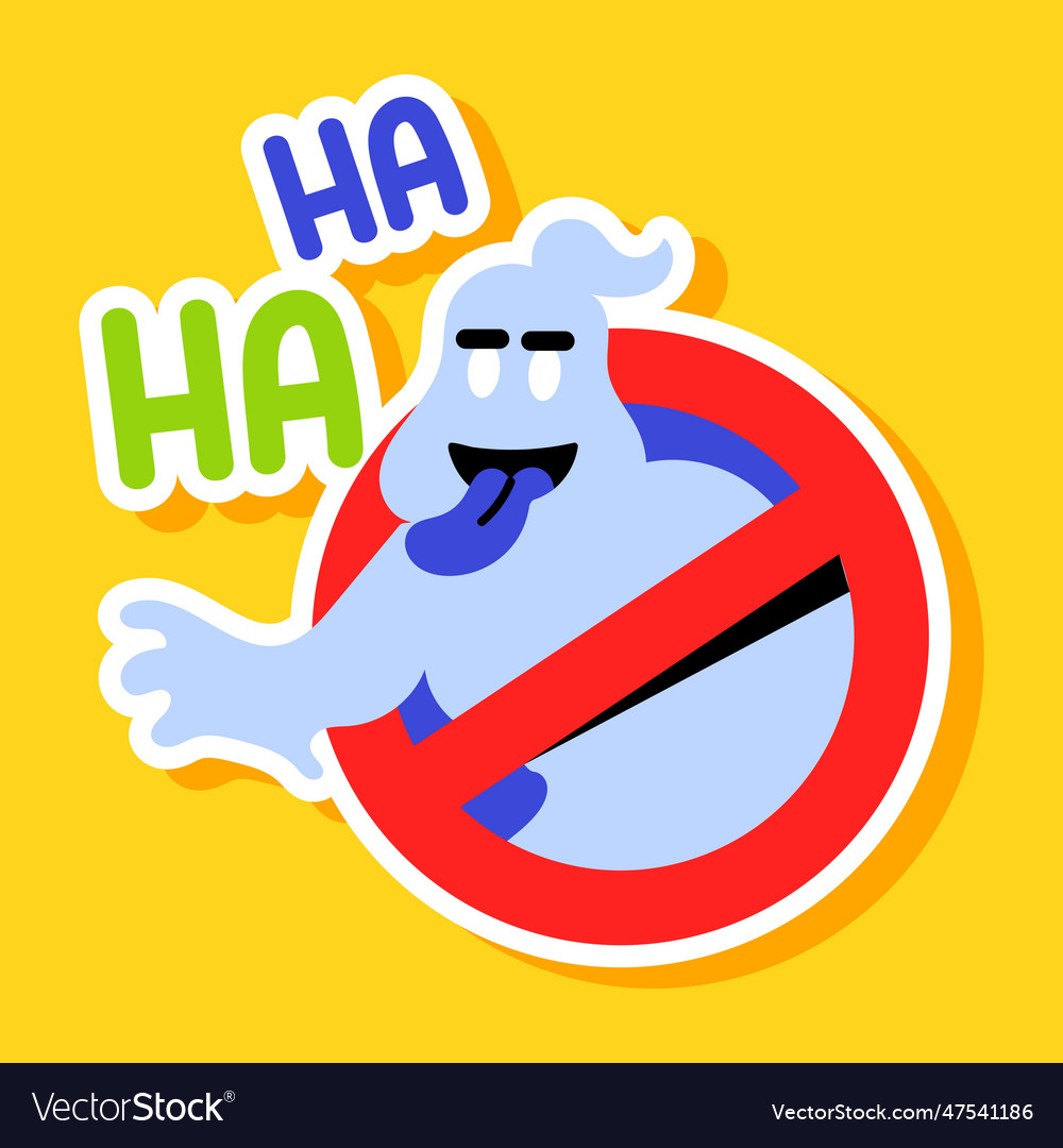 No ghost Royalty Free Vector Image - VectorStock