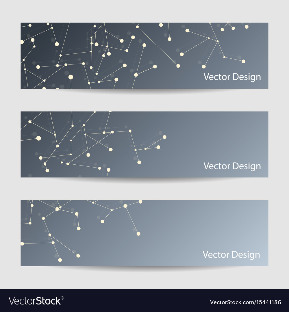 Set of horizontal banners Royalty Free Vector Image
