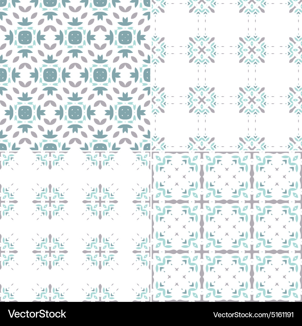 Blue patterns Royalty Free Vector Image - VectorStock