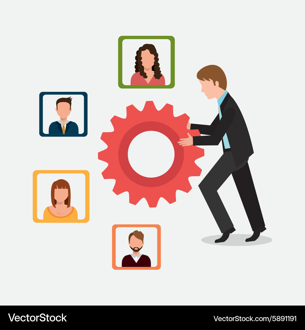 Business teamwork design Royalty Free Vector Image