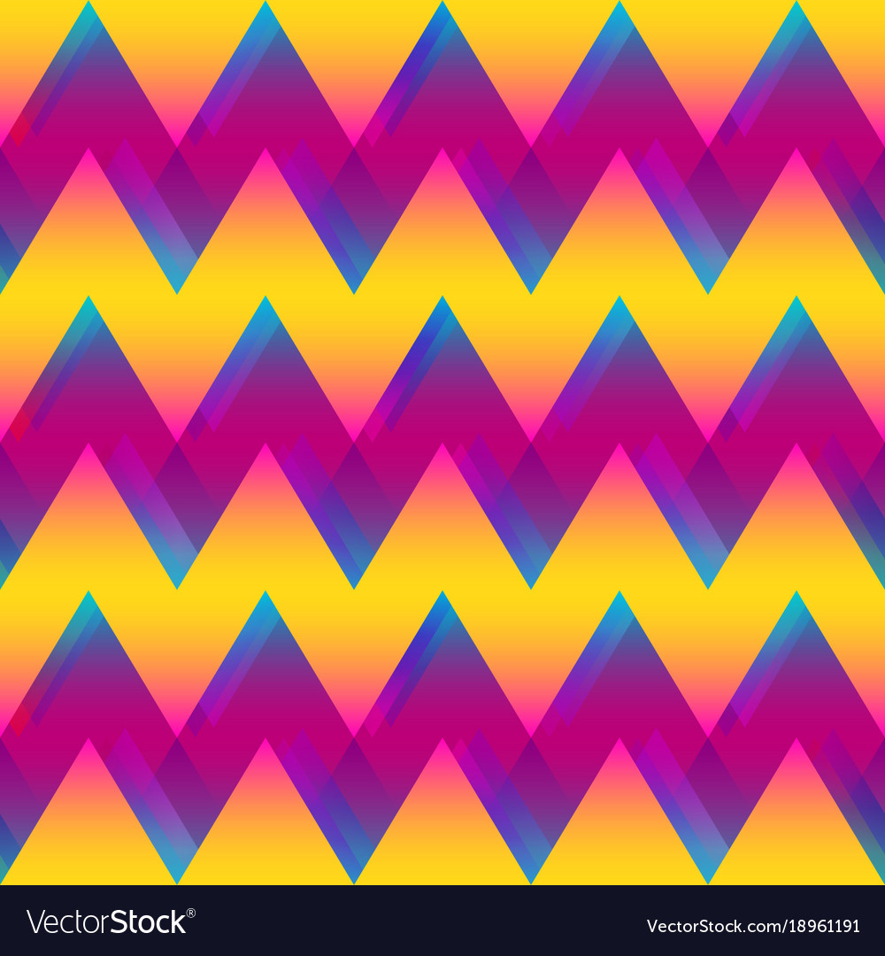 Colored zigzag seamless pattern Royalty Free Vector Image