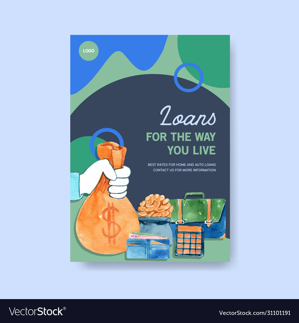 Poster finance design for bankingbusiness Vector Image