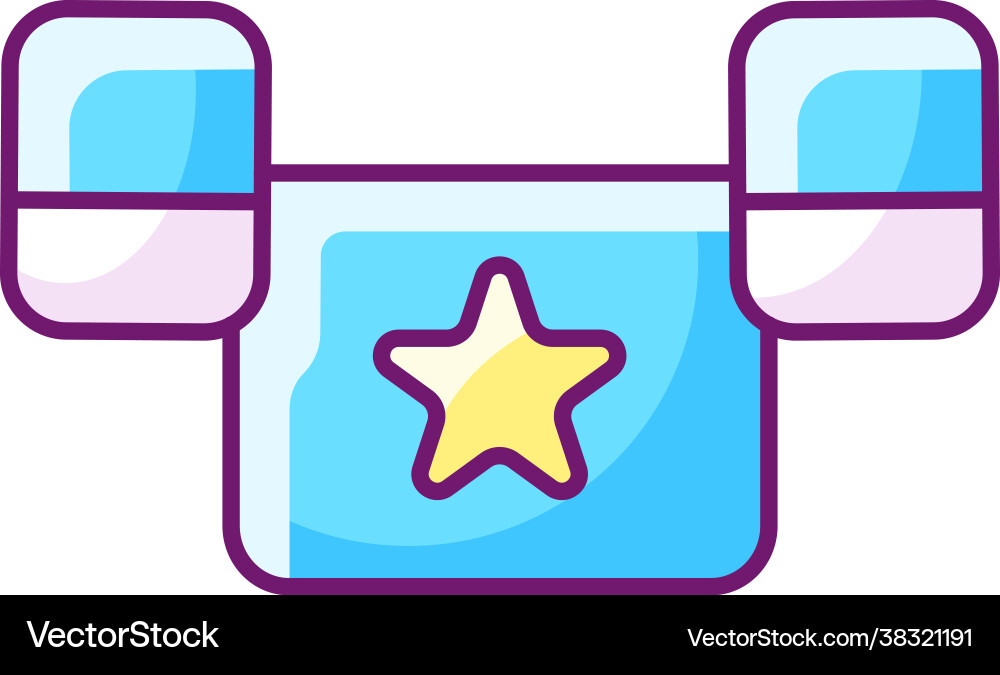 Puddle jumper rgb color icon Royalty Free Vector Image