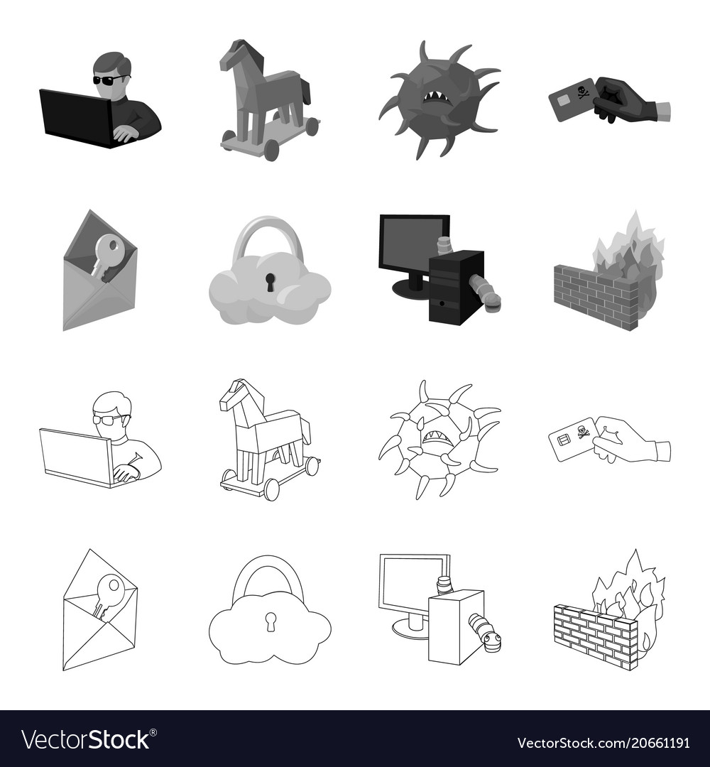 System internet connection code hackers Royalty Free Vector