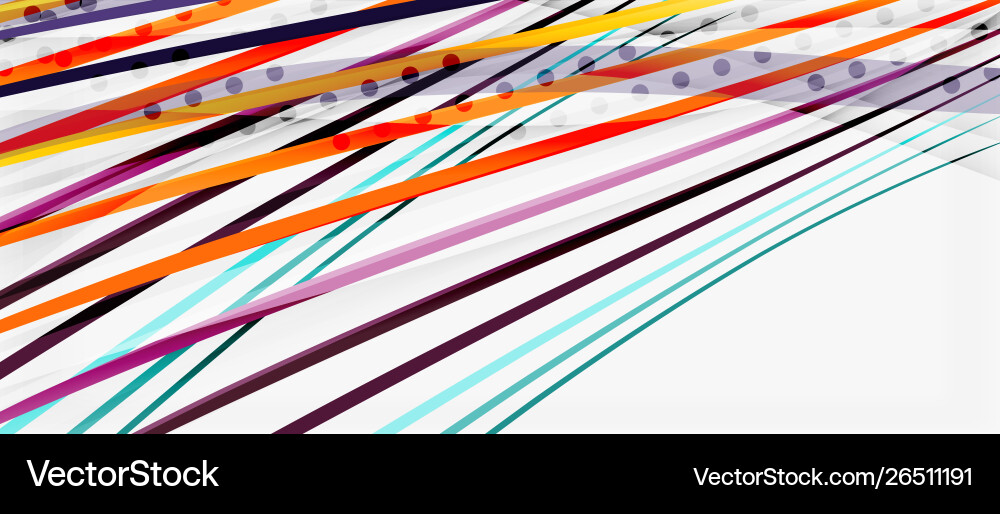 Trendy color stripes lines wave great design Vector Image