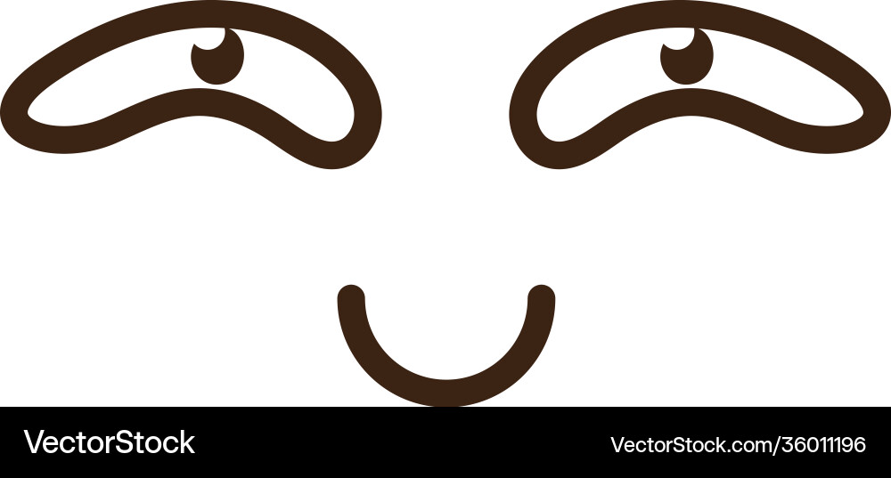 Asleep cartoon face emoticon icon Royalty Free Vector Image