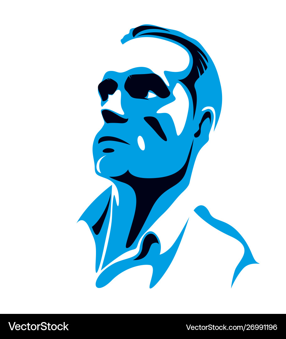 Confident successful businessman handsome man Vector Image