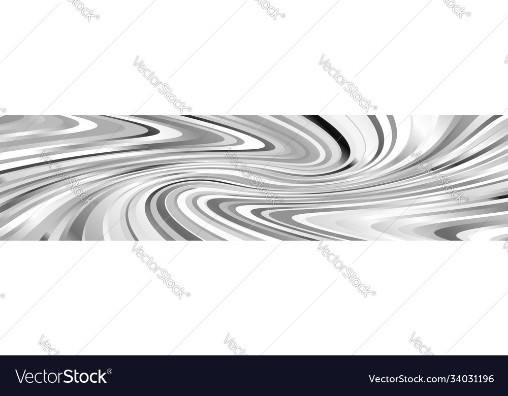Horizontal wide format rectangular wavy waving Vector Image
