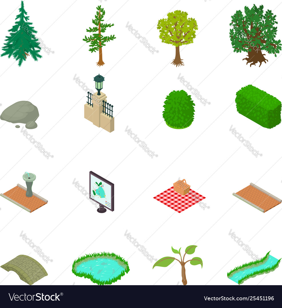 Reserve icons set isometric style Royalty Free Vector Image Reserve icons set isometric style Royalty Free Vector Image