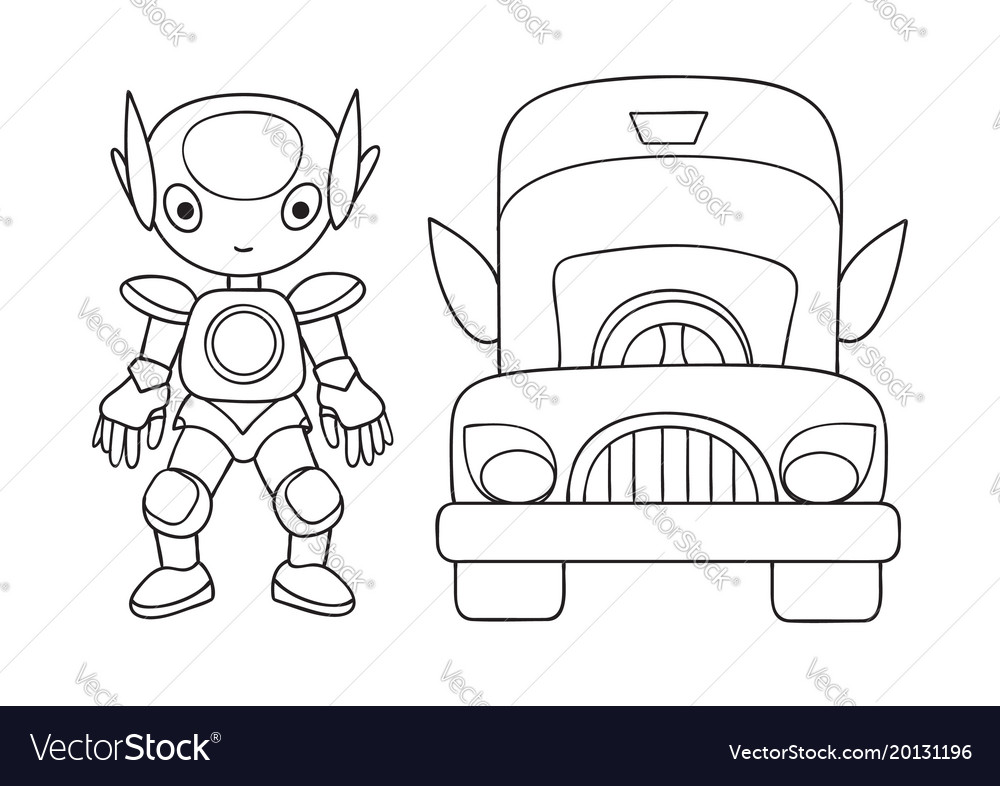 Robot 2 Royalty Free Vector Image - VectorStock
