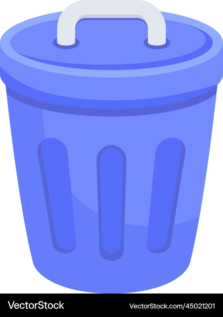 A handy 2d icon of dustbin Royalty Free Vector Image