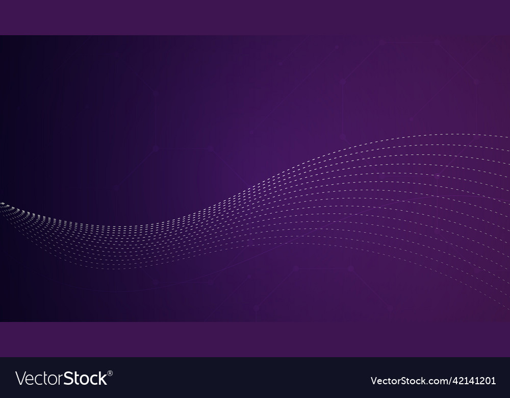 Abstract Lines And Dots Connect Background Vector Image