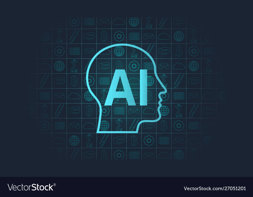 Artificial intelligence Royalty Free Vector Image