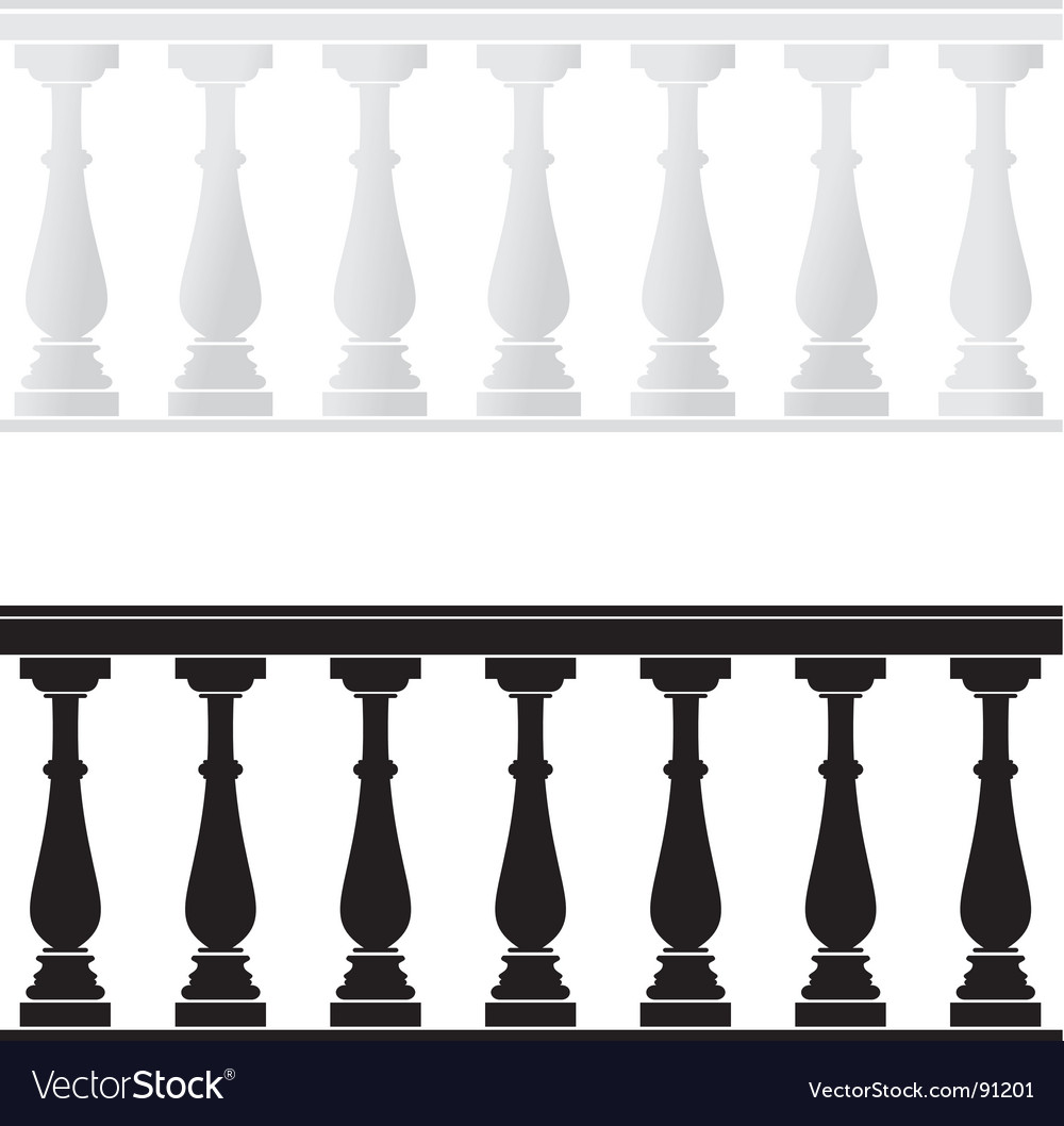 Balustrade Royalty Free Vector Image - VectorStock