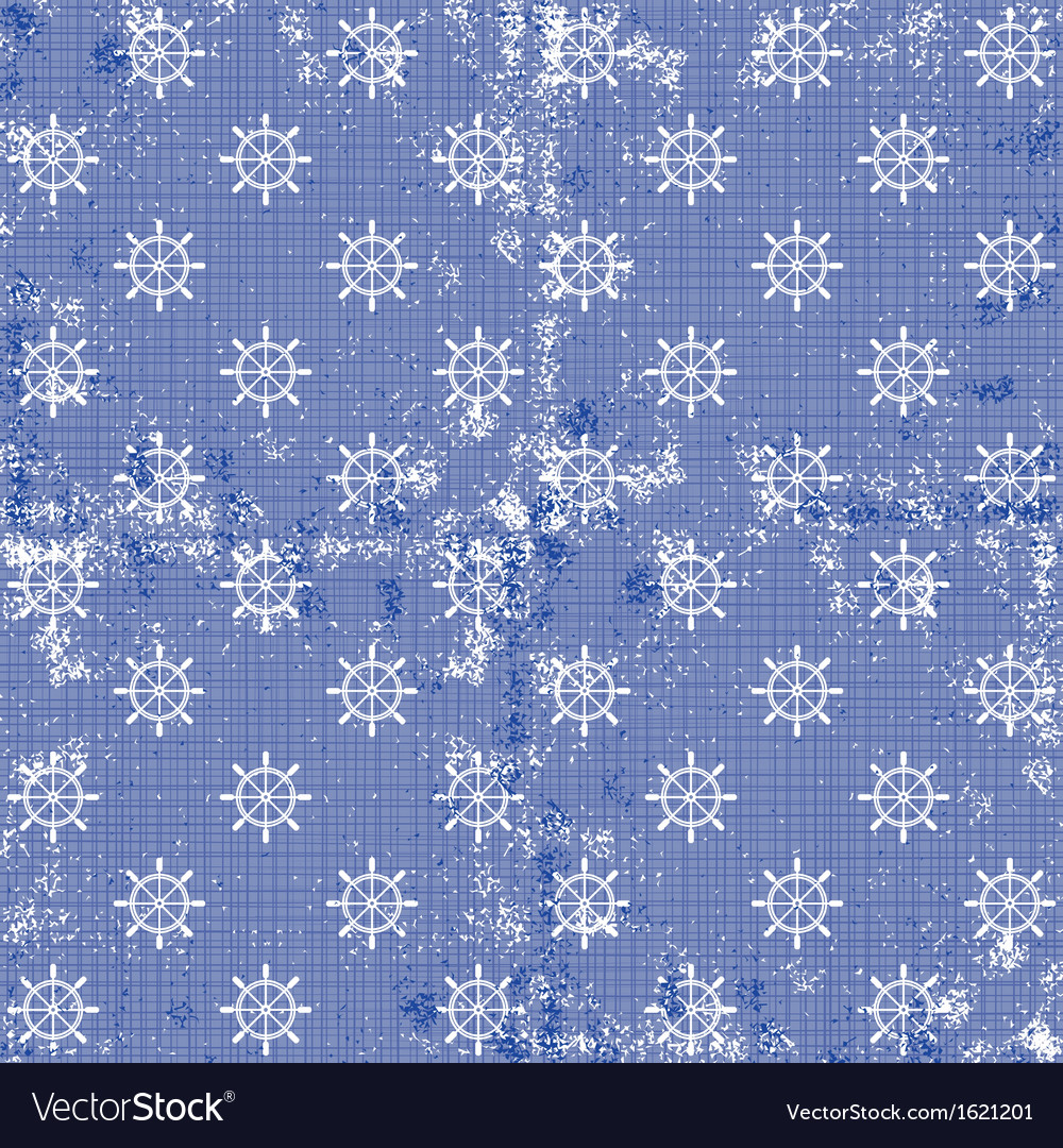 Blue nautical pattern Royalty Free Vector Image