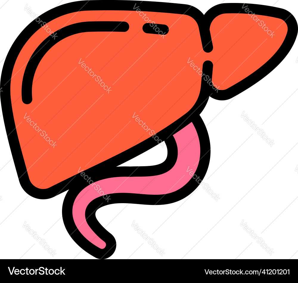 Human organ donate icon outline heart Royalty Free Vector