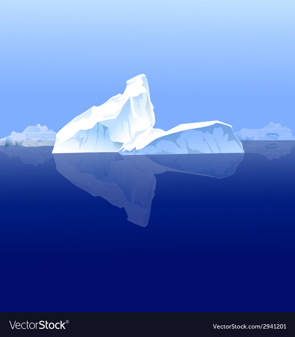 Iceberg Royalty Free Vector Image - VectorStock