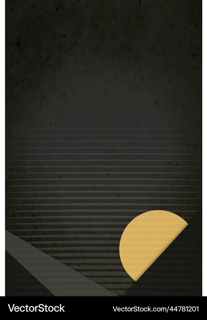 Landscape geometric minimal poster style retro Vector Image