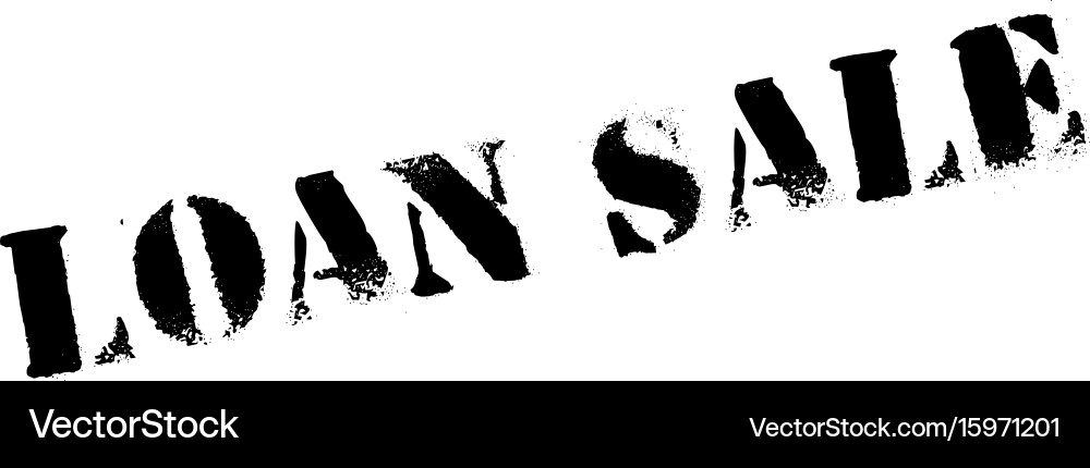 Loan sale rubber stamp Royalty Free Vector Image