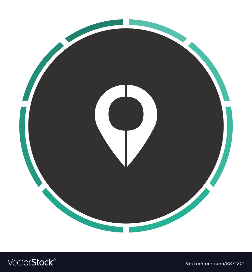 Marker computer symbol Royalty Free Vector Image