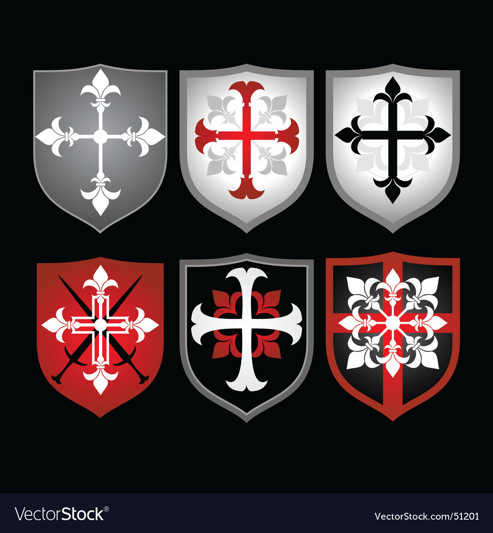 Medieval set Royalty Free Vector Image - VectorStock