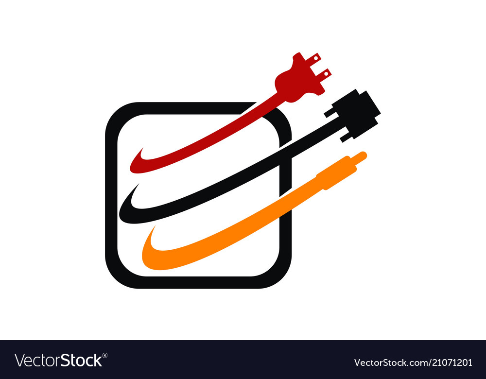 World computer cable Royalty Free Vector Image