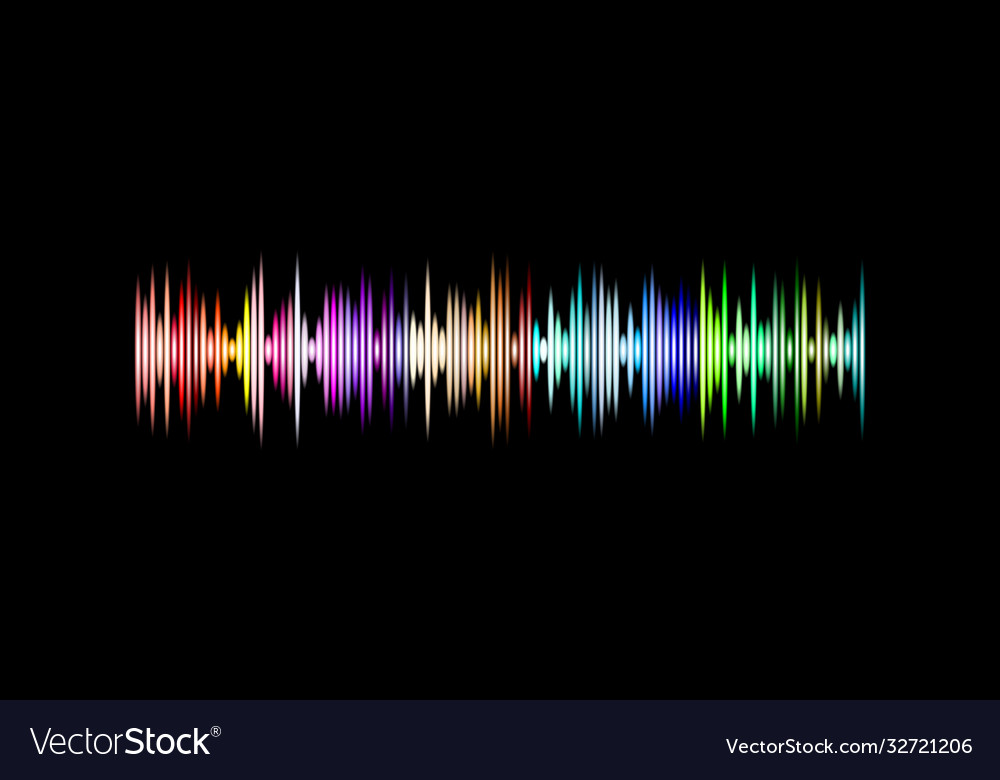 A music equalizer wave Royalty Free Vector Image