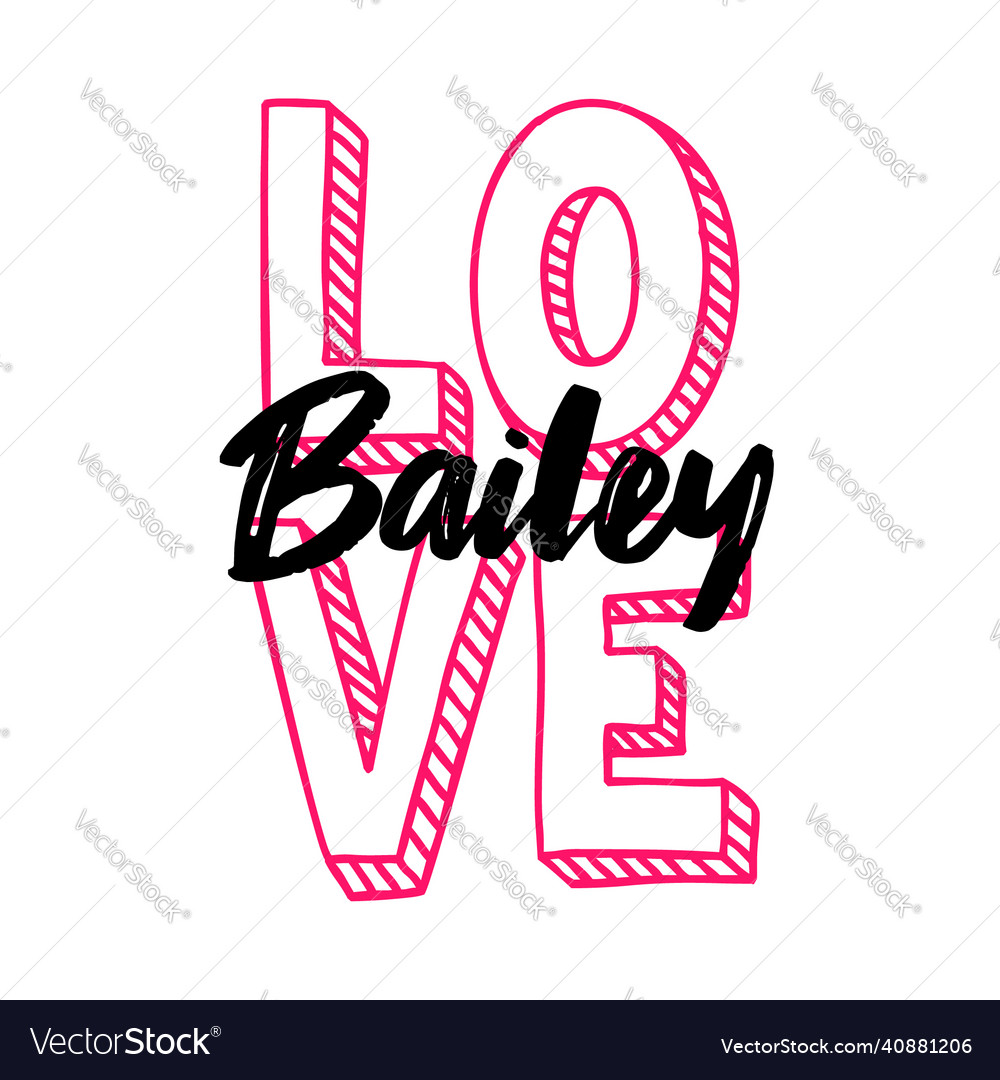 Bailey Royalty Free Vector Image - VectorStock